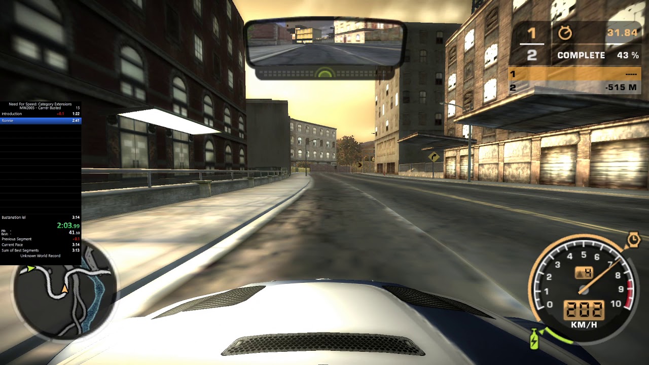 NFS MW 05 CE Speedrun: Career Busted 3:13 - YouTube
