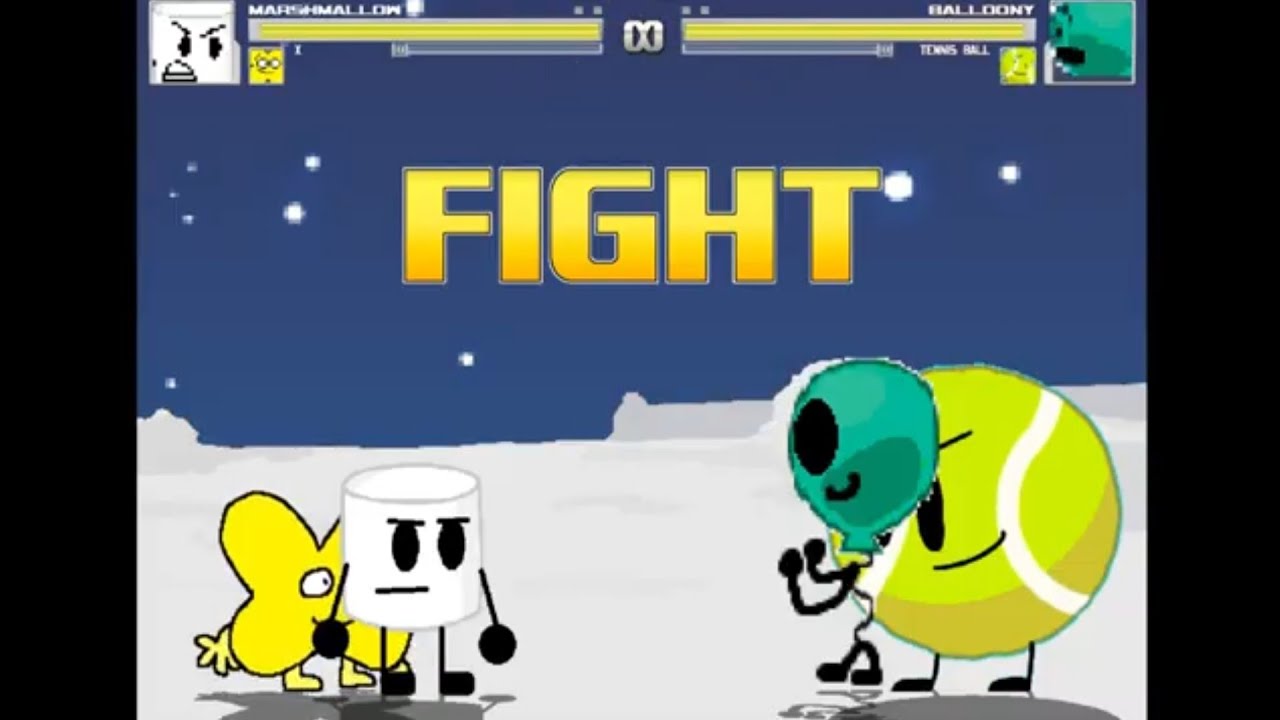 Marshmallow & X vs. Balloony & Tennis Ball - BFDI & Inanimate Insanity ...