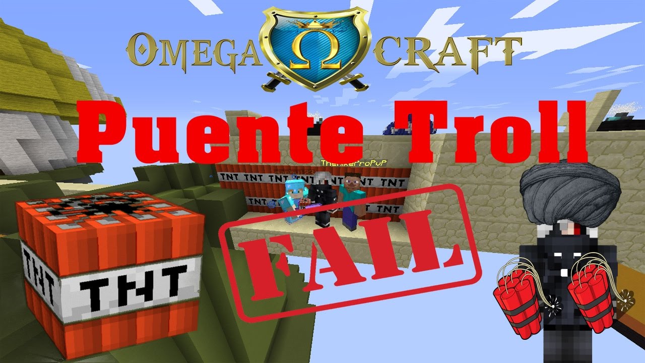 PUENTE TROLL (TNT) EGGWARS SALE MAL!! | EGGWARS OMEGACRAFT - YouTube