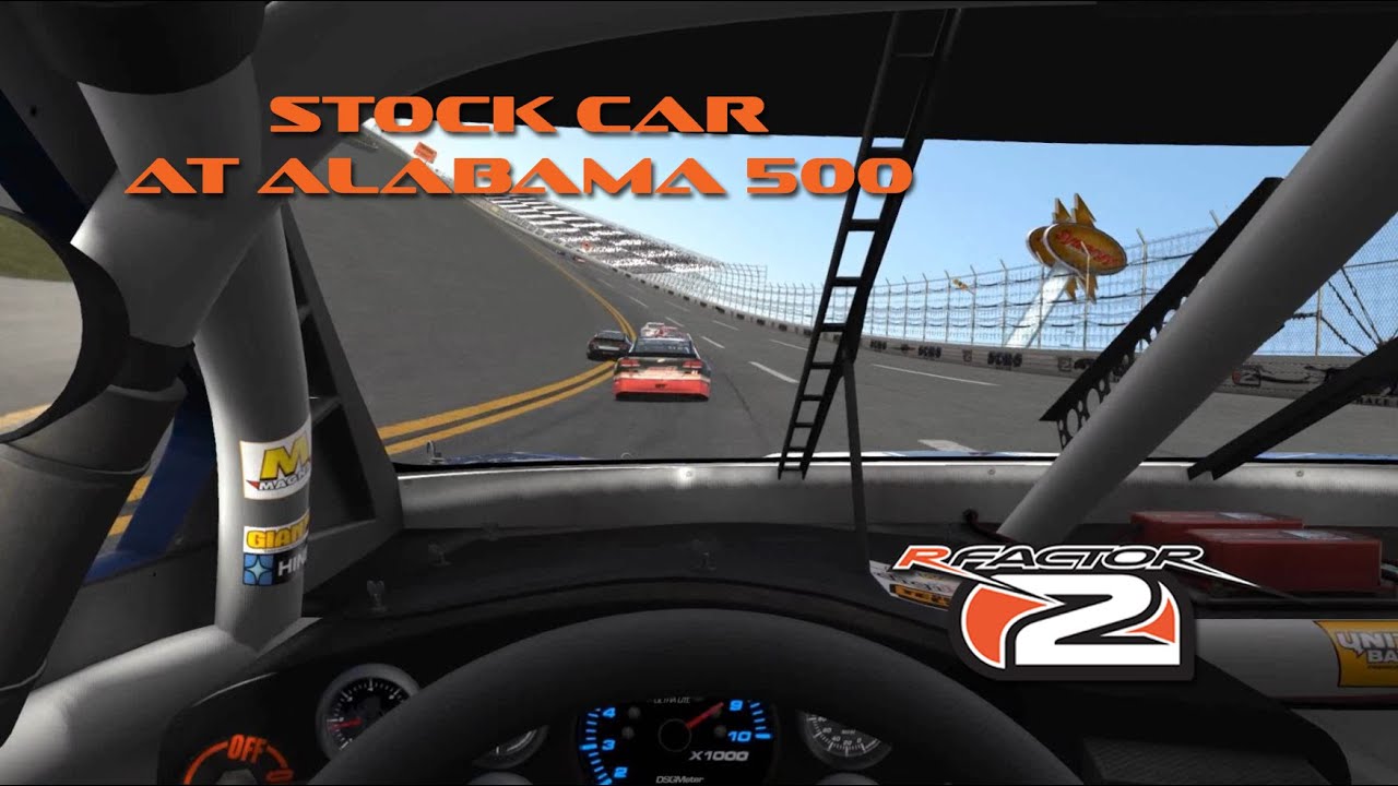 rFactor 2: Stock Car at Alabama 500 - YouTube
