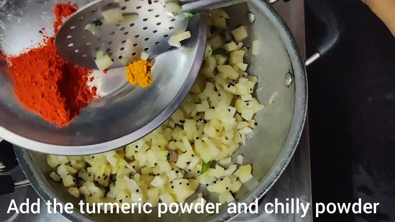 உருளைகிழங்கு பொடிமாஸ் || Spicy Potato Podimass - YouTube