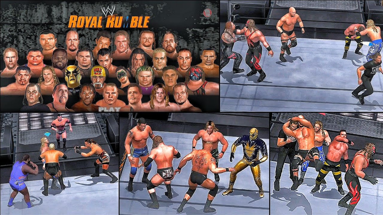 Royal Rumble WWE SmackDown here comes the pain PS2 1080p 60fps gameplay ...