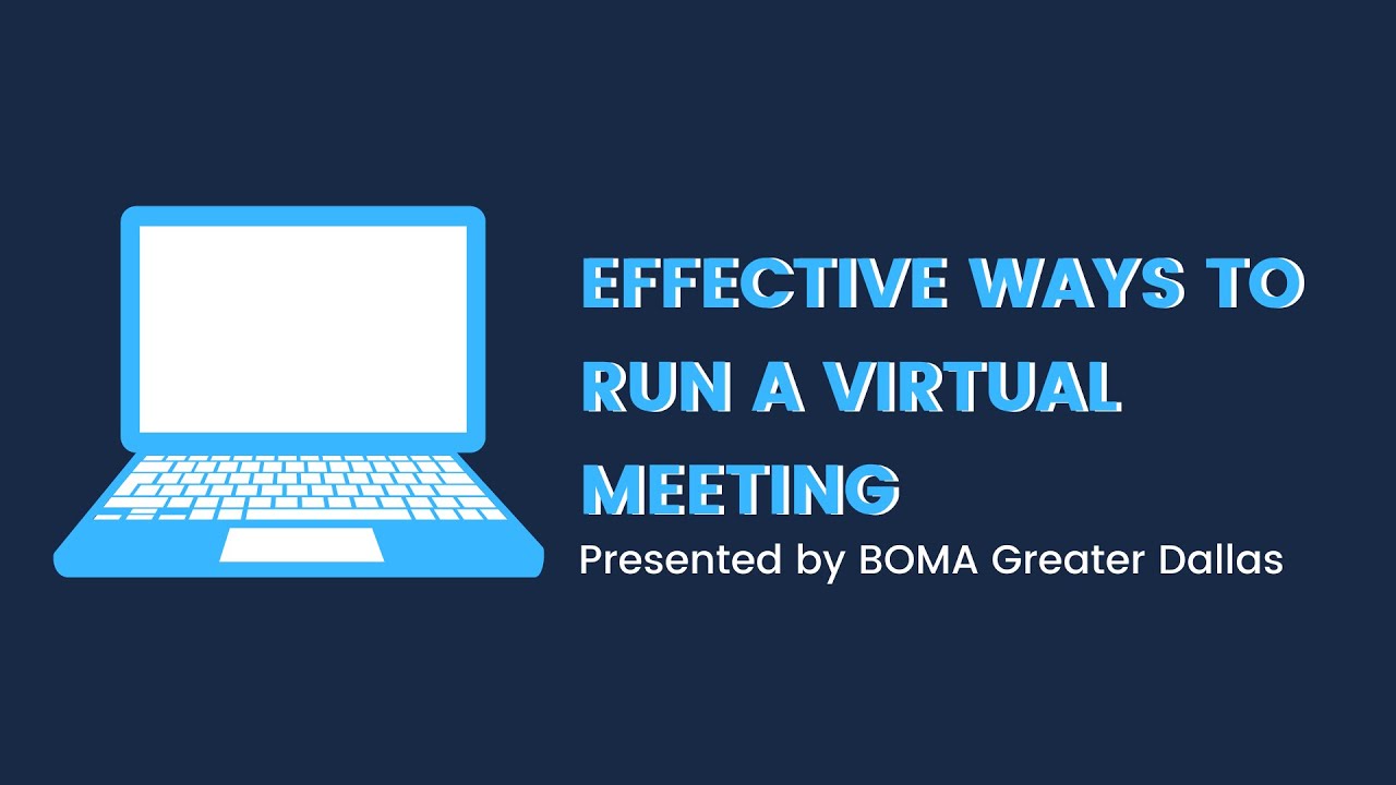 Webinar: Effective Ways to Run a Virtual Meeting - YouTube