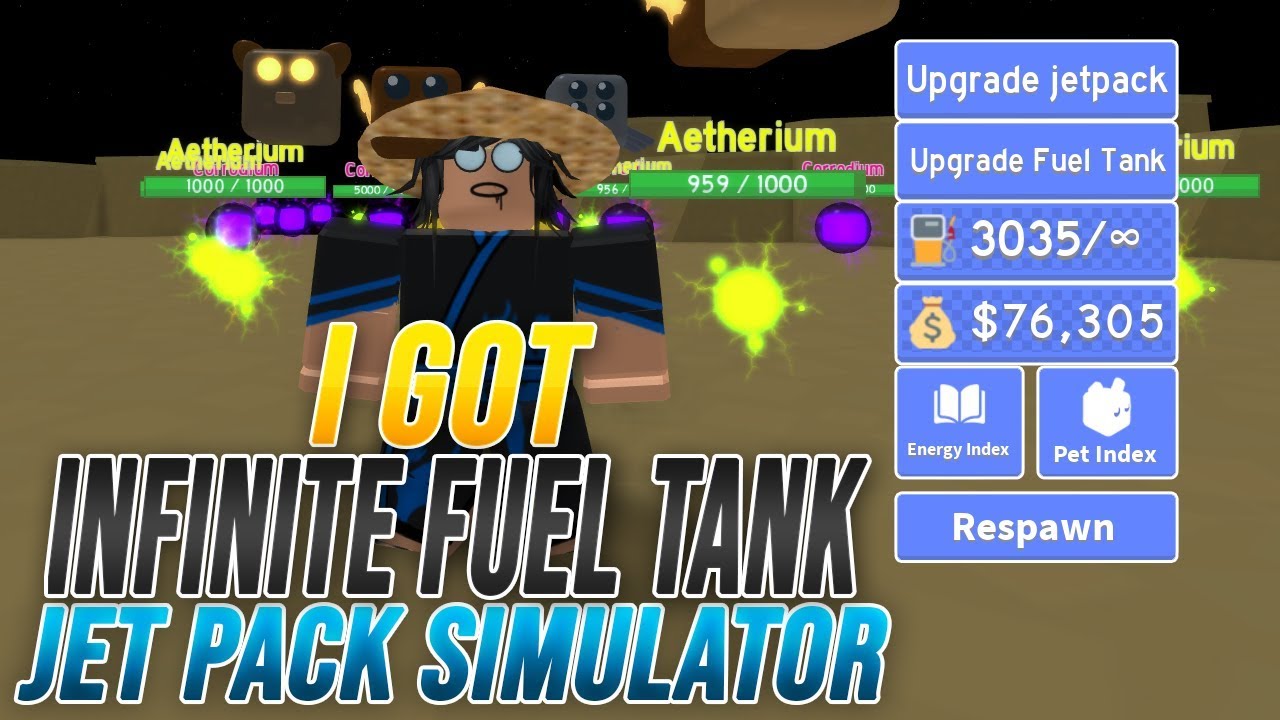BUYING THE INFINITE FUEL TANK IN JET PACK SIMULATOR!! (3 CODES FOR ...