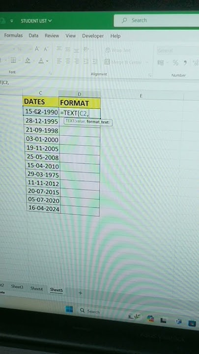 Date Formatting Trick in Excel💯| Viral Excel Tricks🔥#shorts #exceltips #viral #tips || Boltswap ...