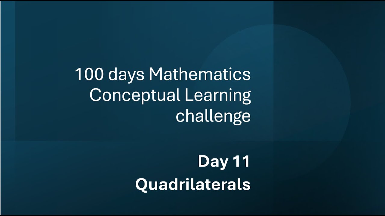100 days mathematics conceptual learning challenge ( DAY 11) - YouTube