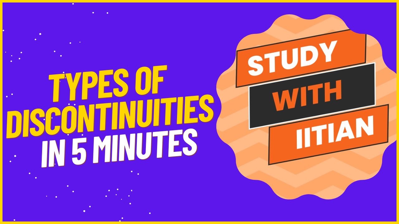 Continuity & Types of Discontinuities | Study with IITian | Calculus ...