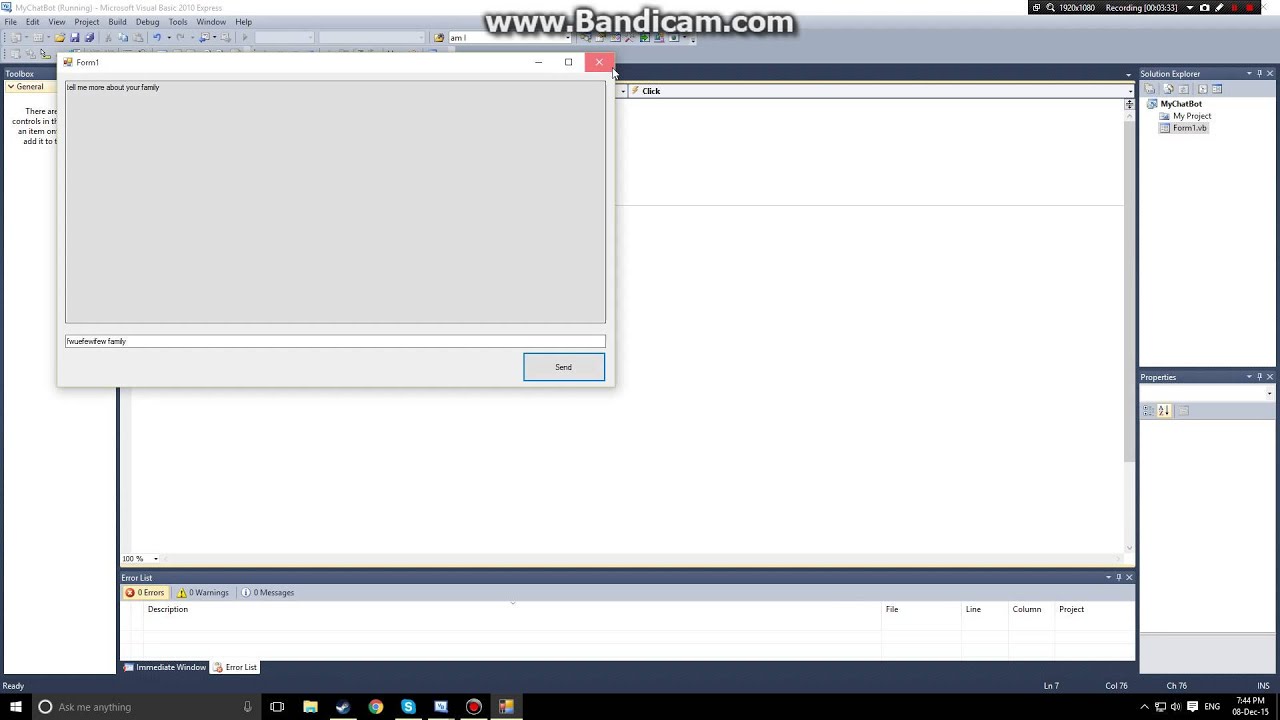 Vbnet Tutoial Chat Bot Using String Method Contain Visual Basic 2010 8435