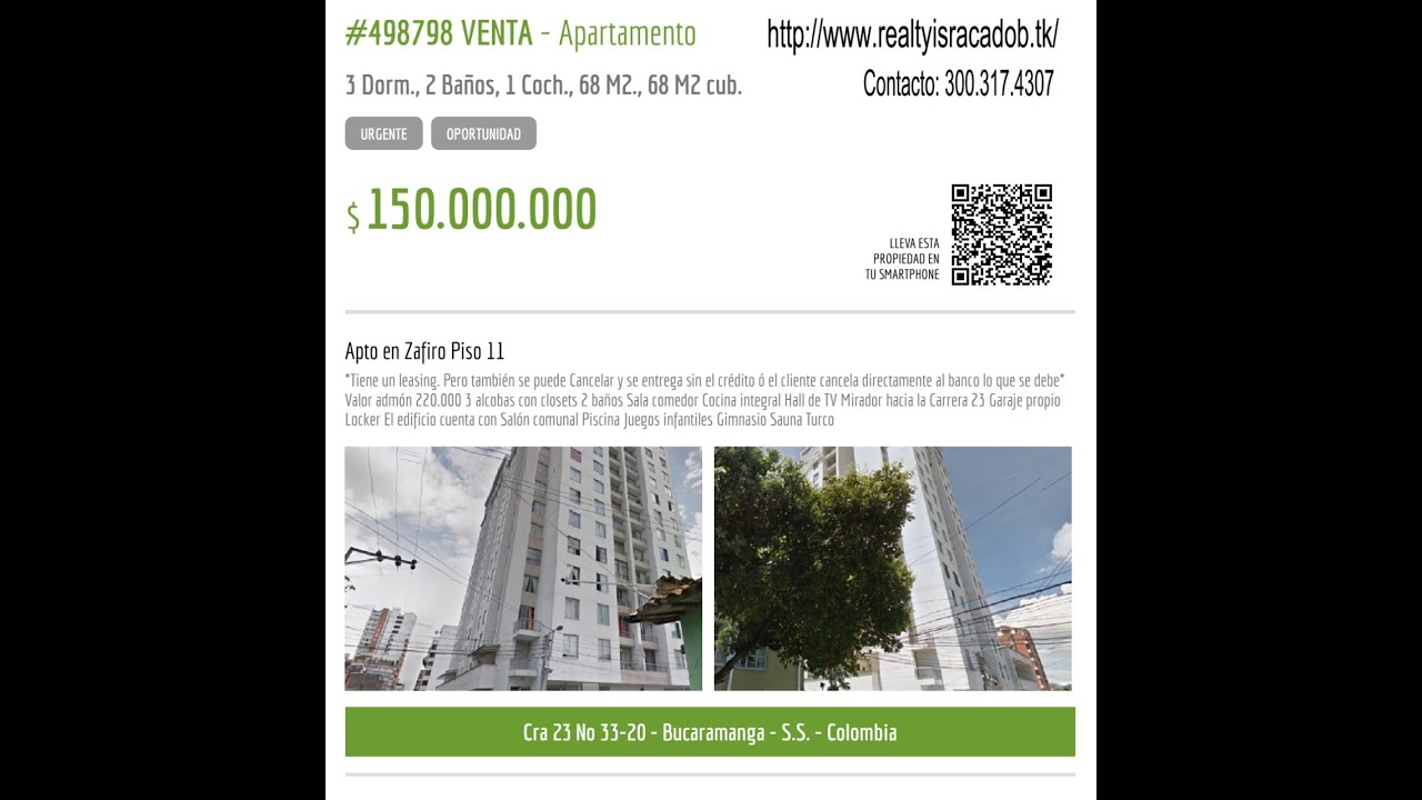 Apto piso 11 Edificio Zafiro - Bucaramanga - YouTube