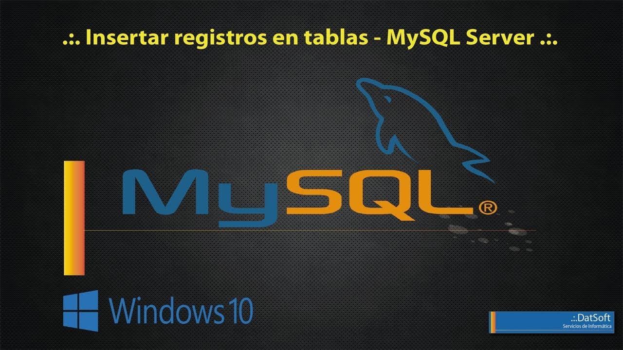 Insertar registros en tablas - MySQL Server .:. - YouTube