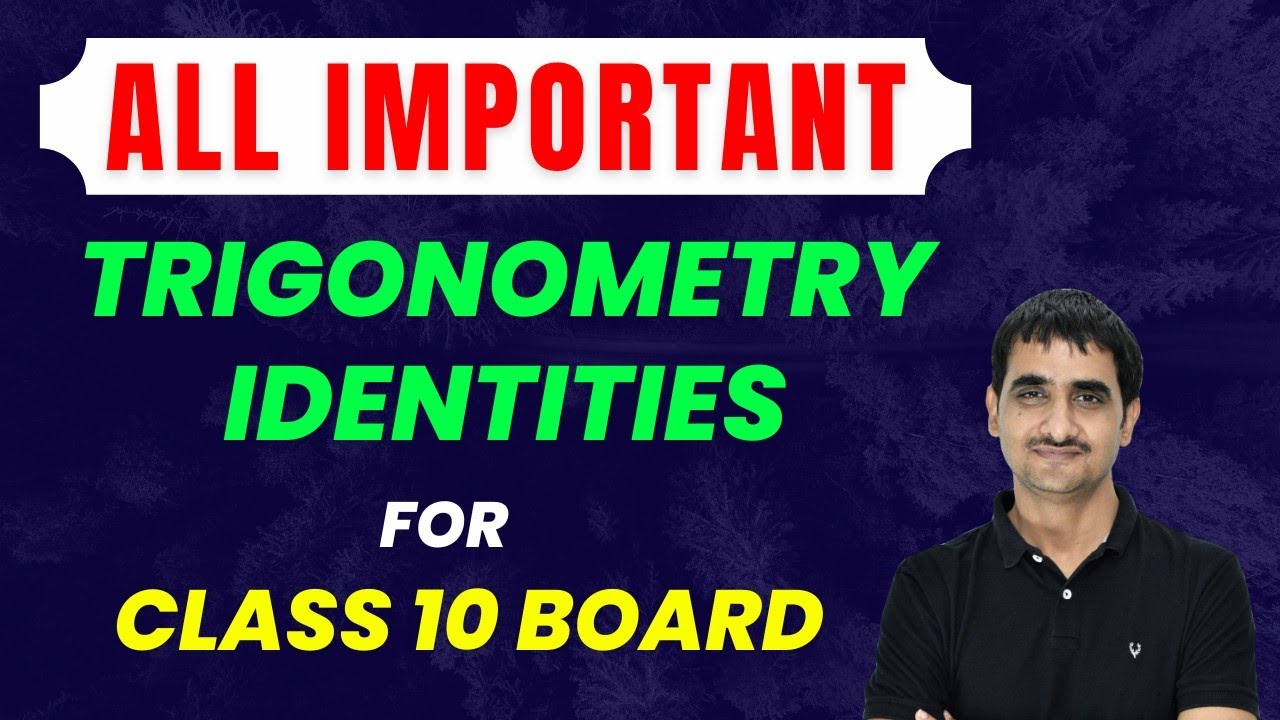 All Important Trigonometry Identities | Trigonometry Class 10 # ...