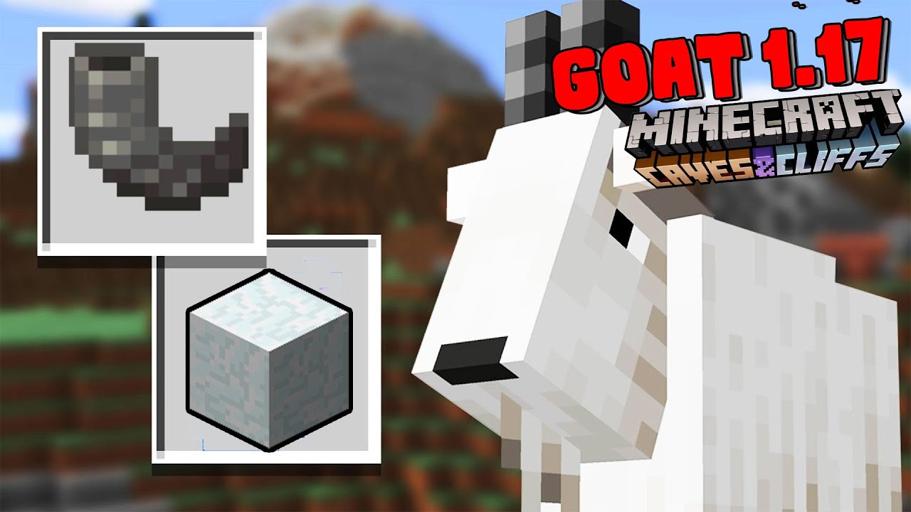 Minecraft Beta 1.17 : Mountain Goats & Powder Snow - YouTube