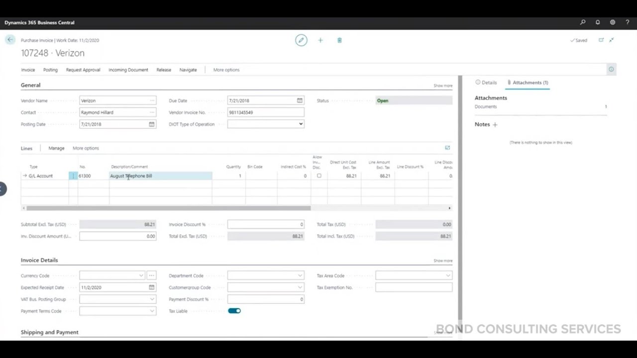 Dynamics 365 Business Central | Purchasing - YouTube