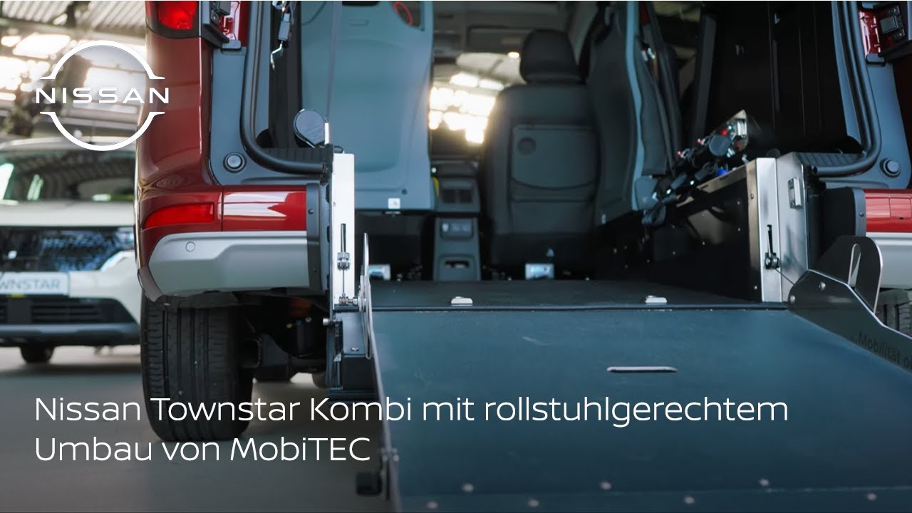 Nissan Townstar Kombi mit rollstuhlgerechtem Umbau von MobiTEC | NISSAN Auf- und Umbauten - YouTube