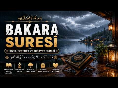 Bakara Suresi Dinle 🌧️ Yağmur Sesi Eşliğinde Huzur Veren Kur'an Tilaveti