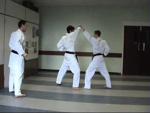 Blocks Stomach and Head Part 1 CHKA Karate Wado Ryu - YouTube