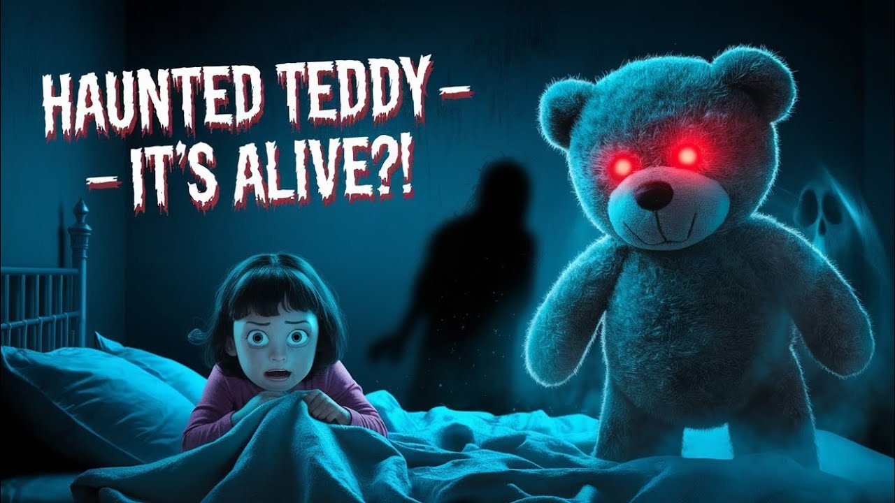 HAUNTED TEDDY - IT'S ALIVE?! | Teddy Bear | cartoon |Horror Story ...