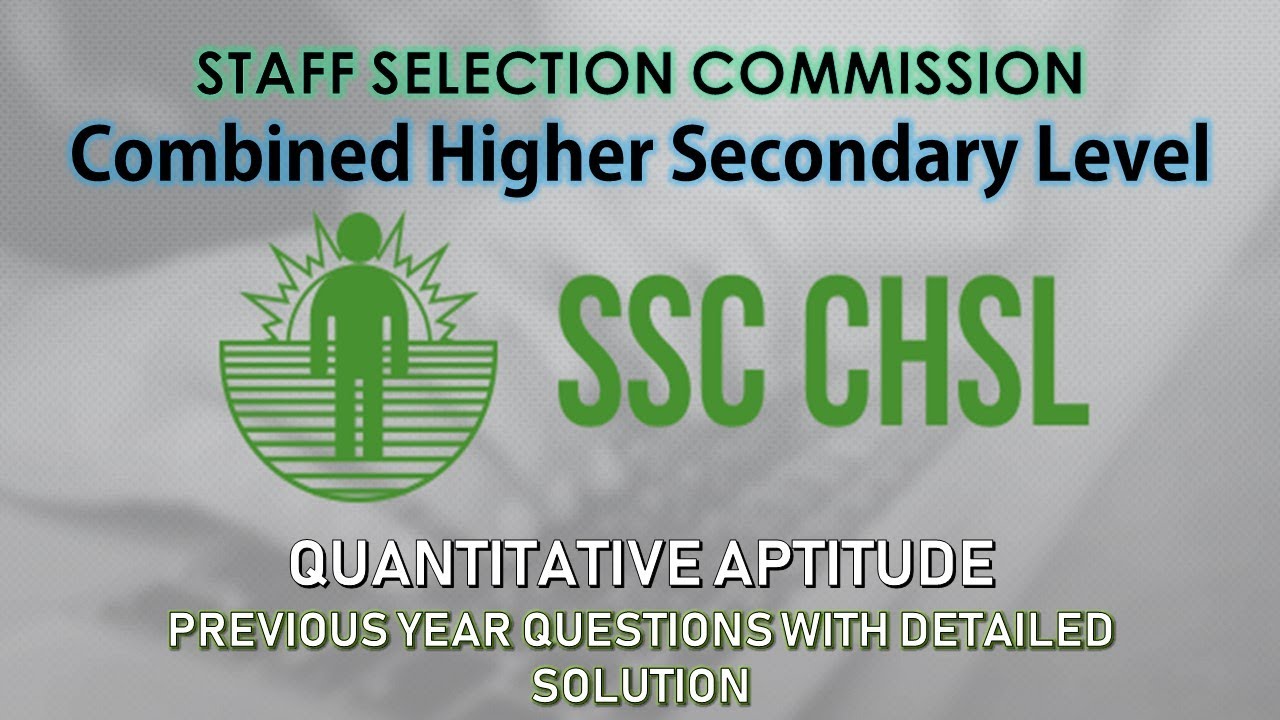 SSC CHSL important quants questions. Exam cheat sheet with detailed ...