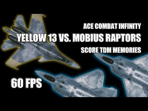 Ace Combat Infinity: Yellow 13 vs. Mobius Raptors in TDM - YouTube