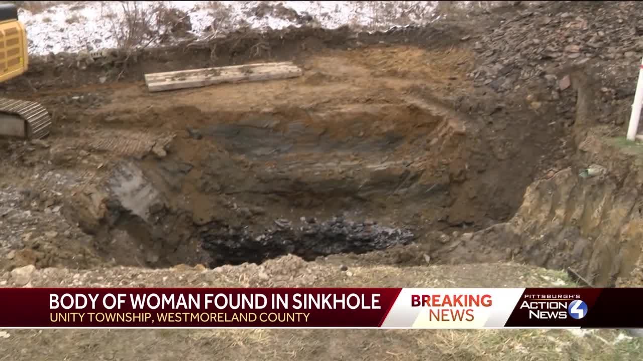 Body of woman found in Pennsylvania sinkhole after 4-day search - YouTube