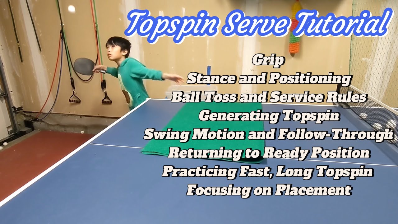 Topspin Serve: Table Tennis Multiball Tutorial - YouTube