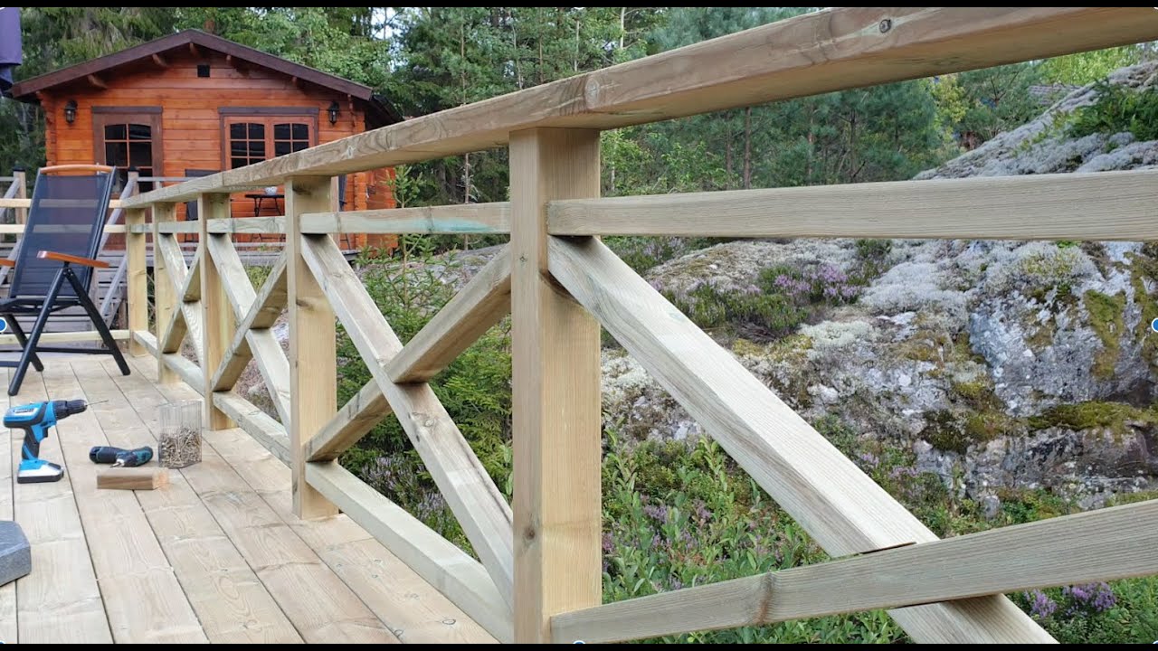 Byggtips - 20 tips om kryss-staket på verandan - YouTube