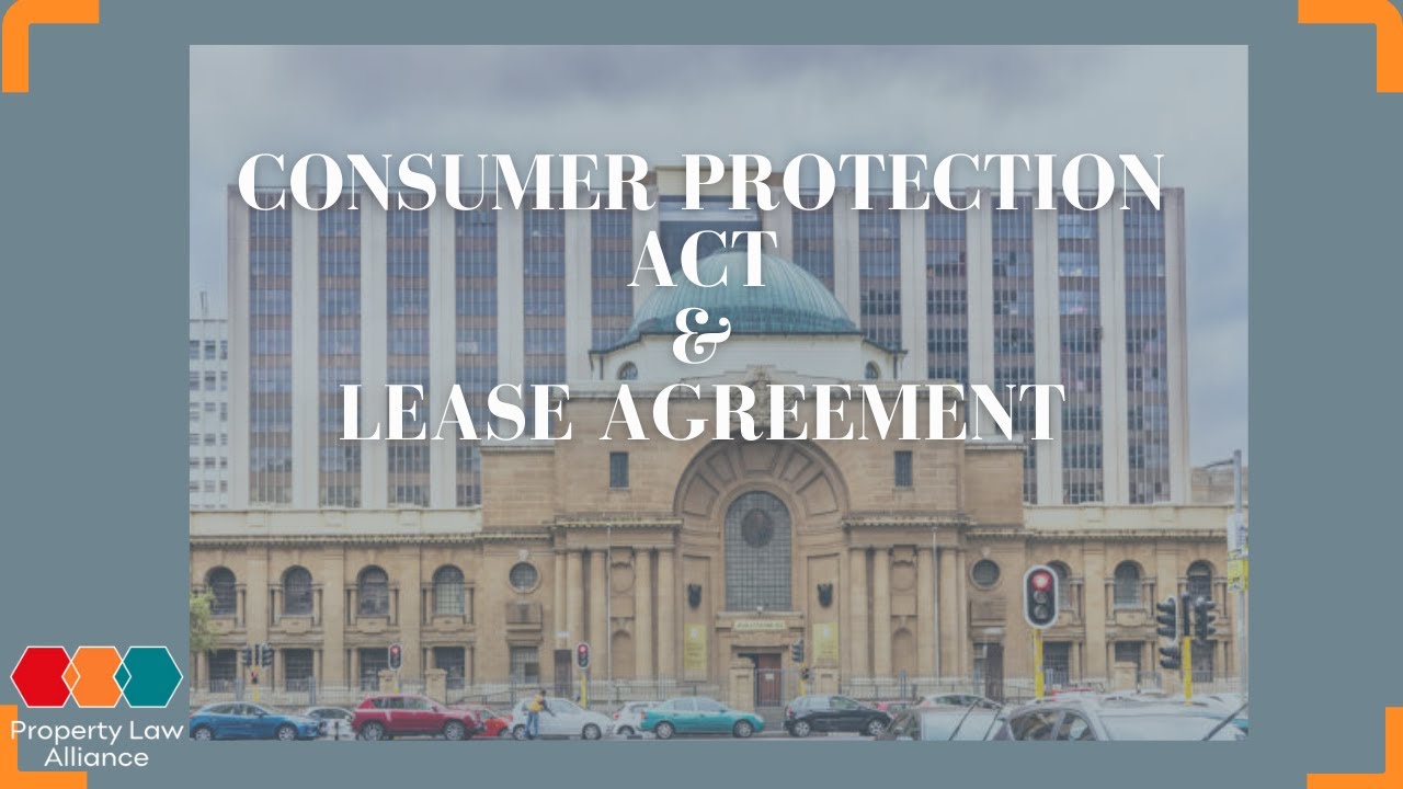 Consumer Protection Act & Lease Agreement - YouTube