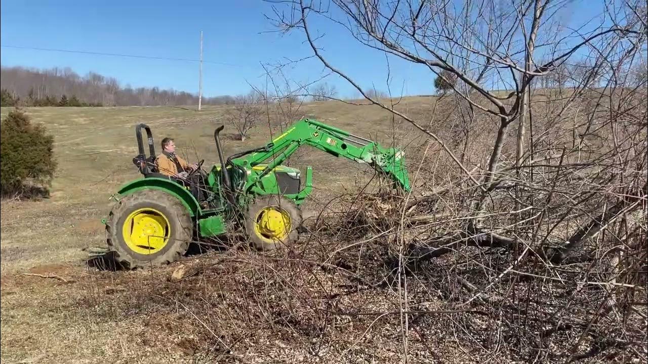 Attaching A Titan Post And Tree Puller To A John Deere 5075e Using Rear Remotes Youtube