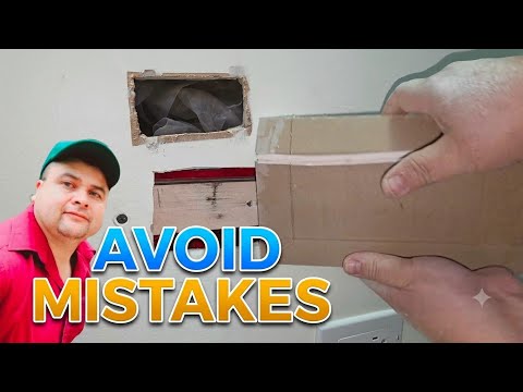 How to Repair Insulation, Vapor Barrier & California Patch on Exterior Wall Hole #noaudio