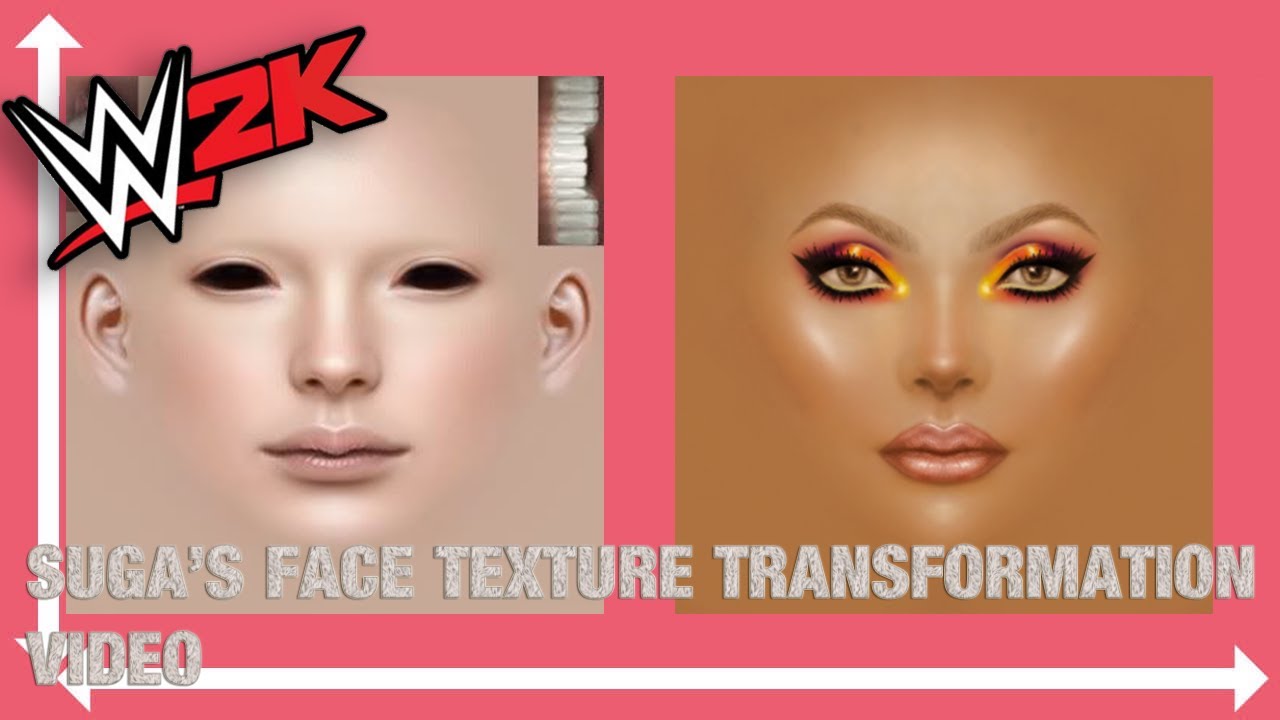 WWE2K19 SUGA'S Face Texture transformation Video. - YouTube