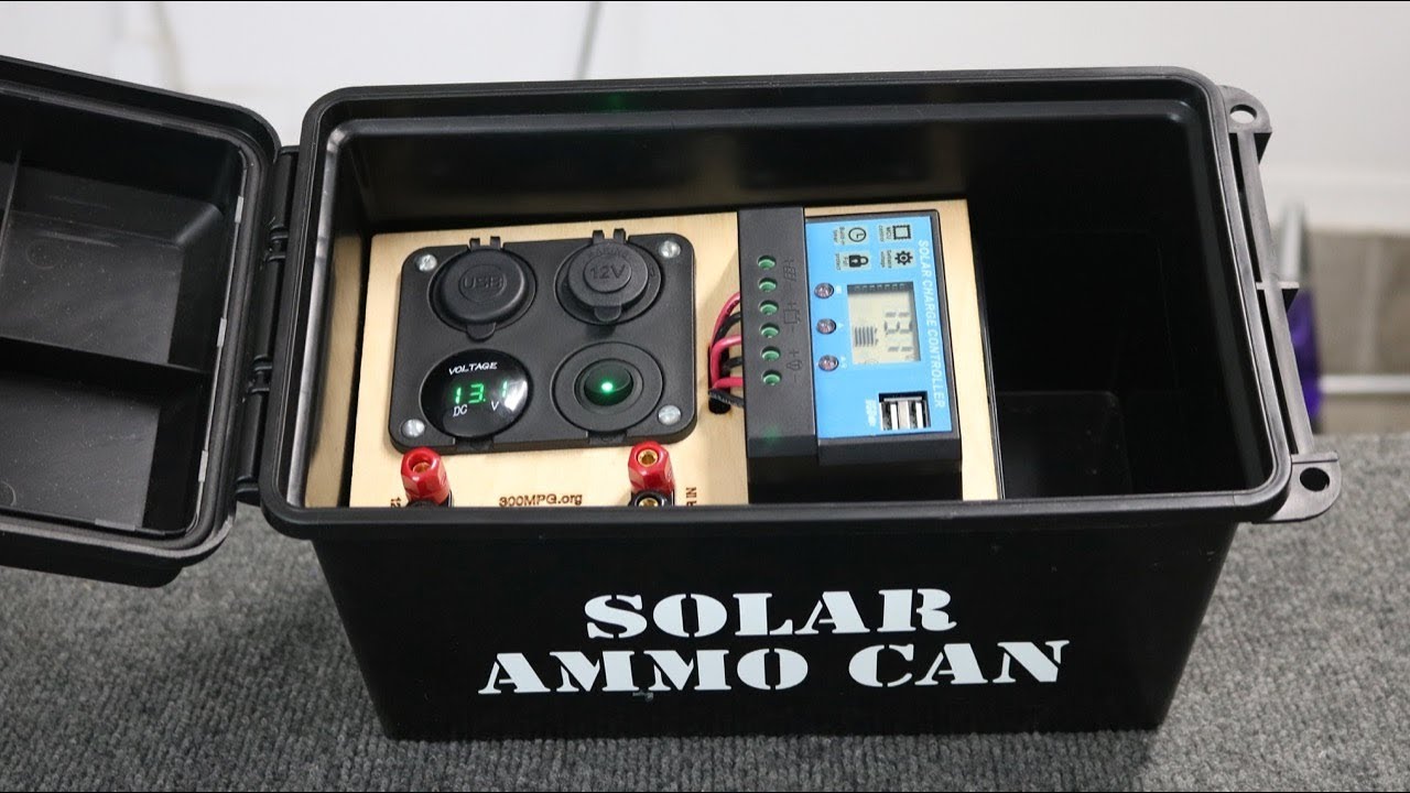 Solar Ammo Can Alternative Wiring and Disconnect Switch - YouTube