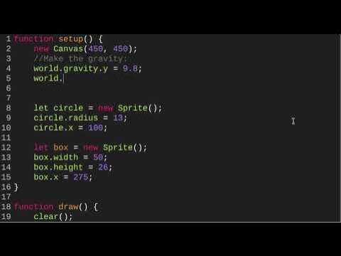 Gravity (Game Dev/Design -Unit 3 Lesson 5.2 - Coding with p5play & JavaScript) - YouTube