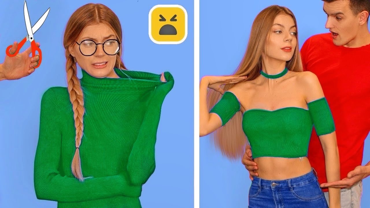 EASY CLOTHES HACKS FOR GIRLS! School Supplies Ideas & DIY Outfit by ...