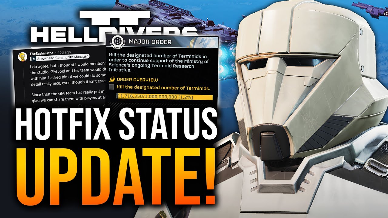 Helldivers 2 - NEW Major Order, Hotfix Status & Bugs Patched! - YouTube