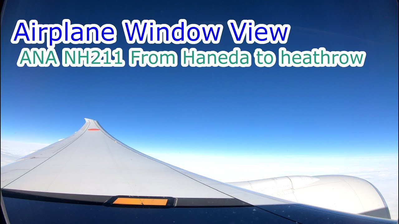 Airplane Window View Boeing 777-300ER take off from Haneda(Tokyo ...