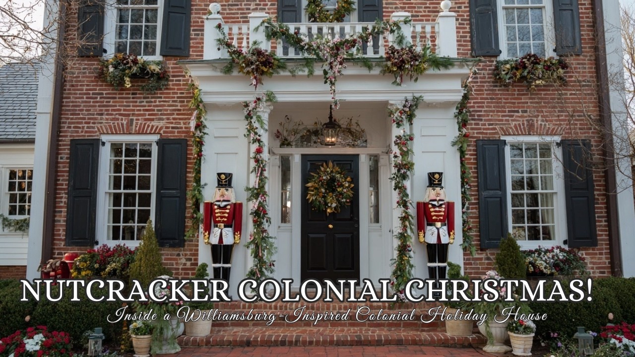 🎄Nutcracker Christmas Home Tour | Inside a Williamsburg-Inspired ...