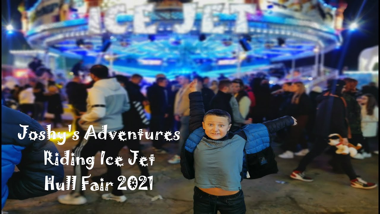 Joshy's Adventures riding Ice Jet at Hull Fair 2021 - YouTube