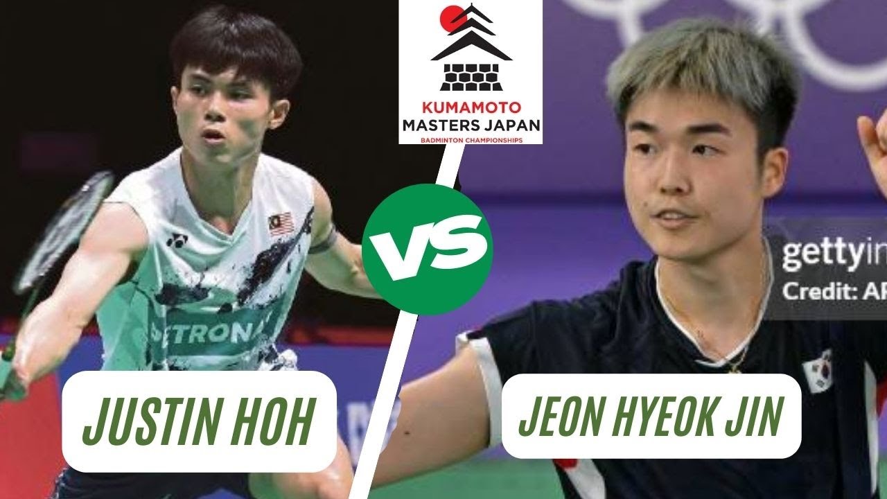 Justin HOH vs JEON Hyeok Jin | Kumamoto Masters Japan 2024 Q R16 - YouTube