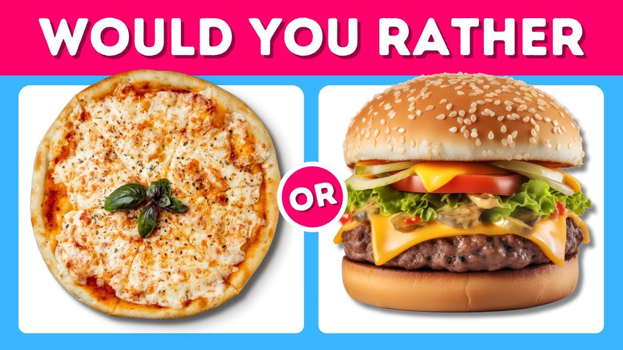 Would You Rather...? FAST FOOD EDITION 🤤😋🍕 || PICK ONE KICK ONE FOOD ...