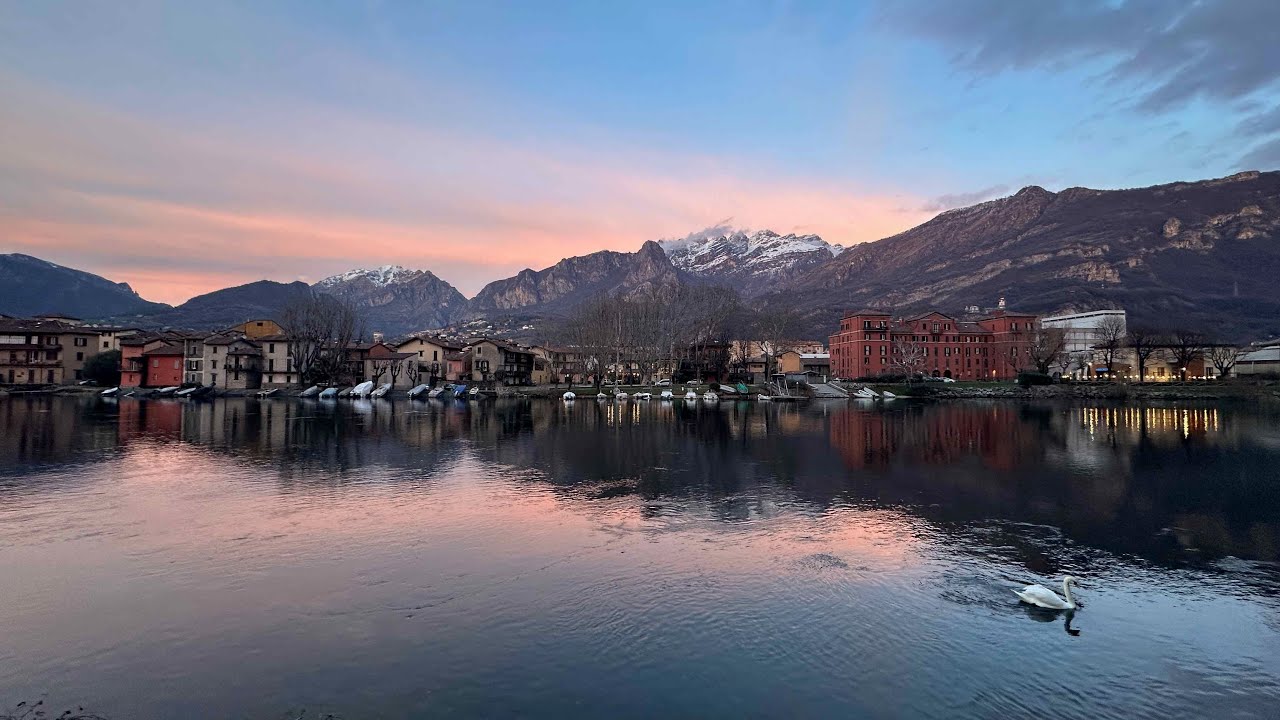 Immagini lungo il lago di Garlate 4K - YouTube