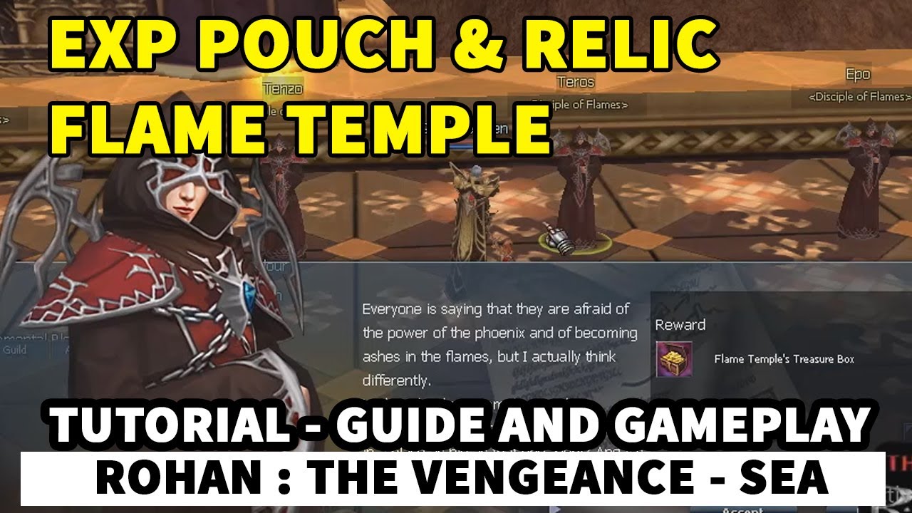 EXP POUCH AND RELIC FLAME TEMPLE - ROHAN : THE VENGEANCE SEA - YouTube