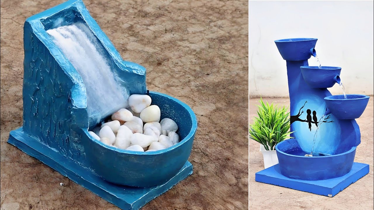 Cement Craft - Awesome Top 2 Indoor Tabletop Waterfall Fountains | DIY ...