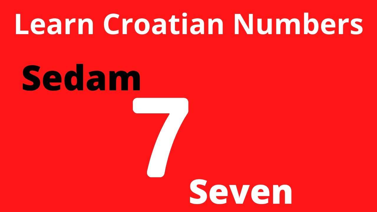 Learn Croatian Numbers || how to learn Croatian numbers #croatian - YouTube