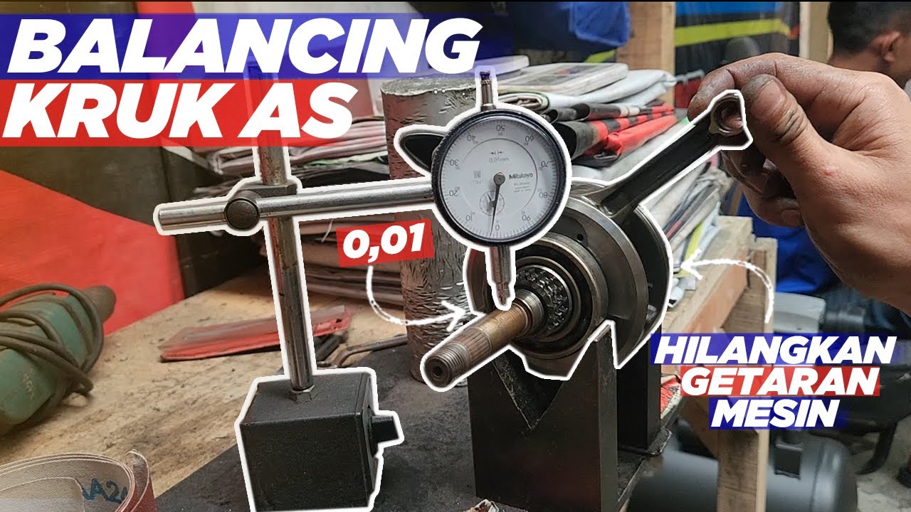 CUMAN DI PUKUL DOANG KRUK AS BISA JADI CENTER 😍 | TUTORIAL BALANCING KRUK AS DENGAN DIAL GAUGE ...