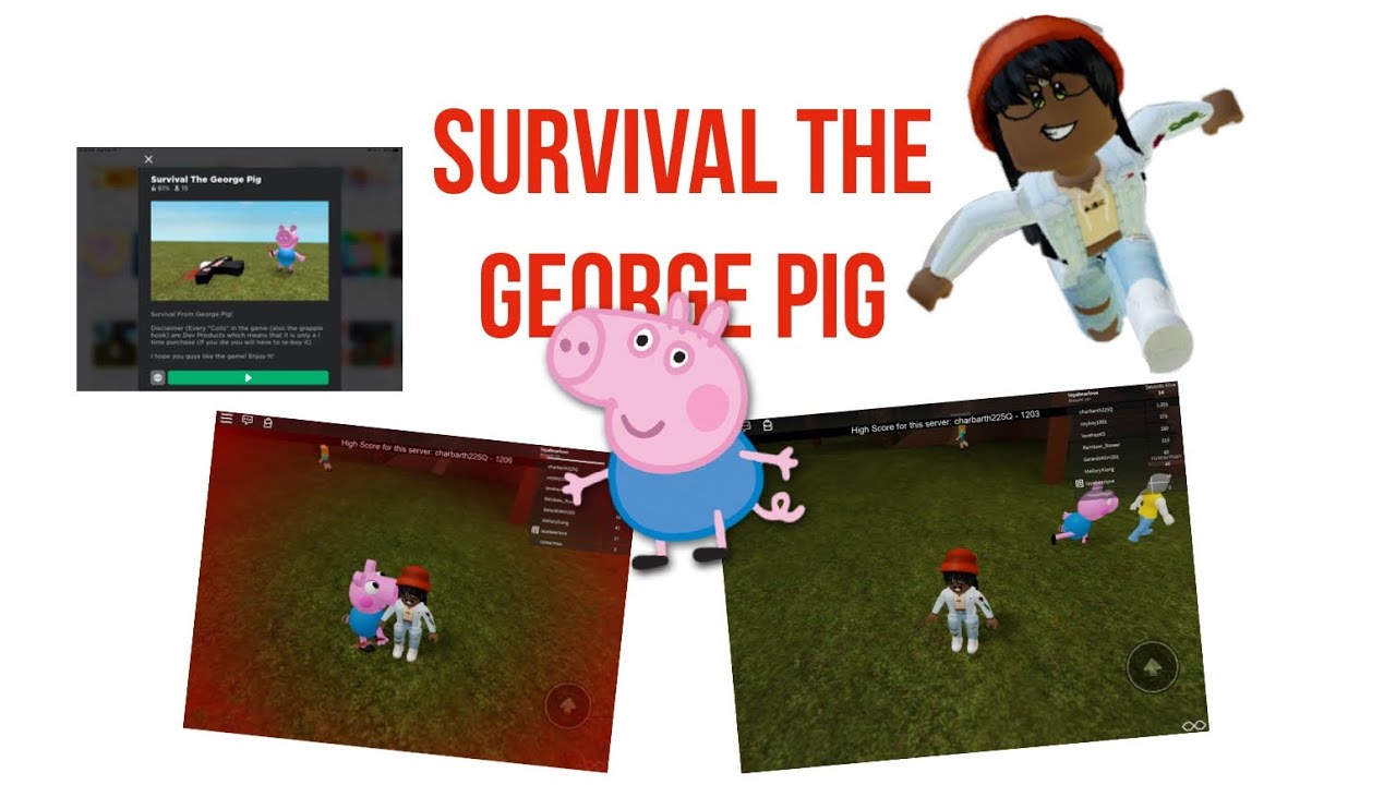 Playing SURVIVAL OF GEORGE PIG| roblox - YouTube