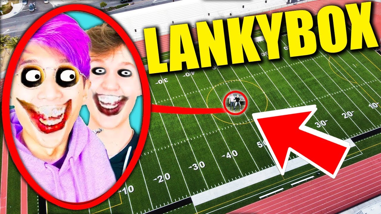 Drone Catches LANKYBOX.EXE at Haunted High School!! (THEY CAME AFTER US ...