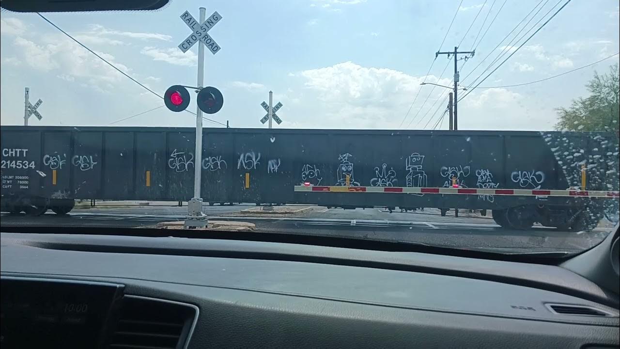 UP 4640 and UP 3803 pulled a short freight service in Tucson (9.59 am, June 26, 2023) - YouTube