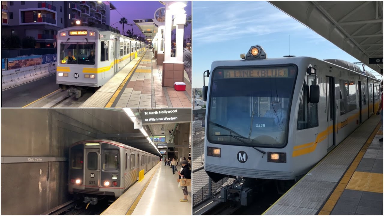 A650's, P2020's, and P2000's on the Los Angeles Metro System 1/2/20 ...