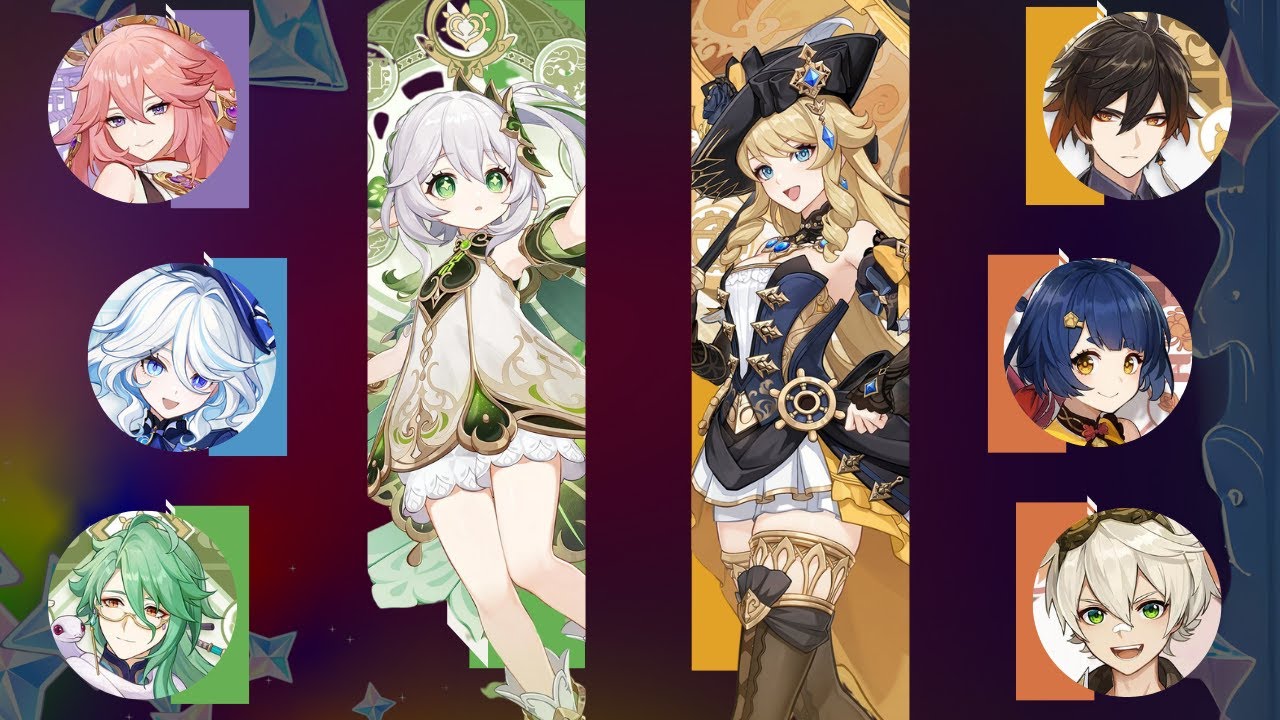 Hyperbloom Lazy Team & Navia Double Pyro | Abismo 4.8 - YouTube