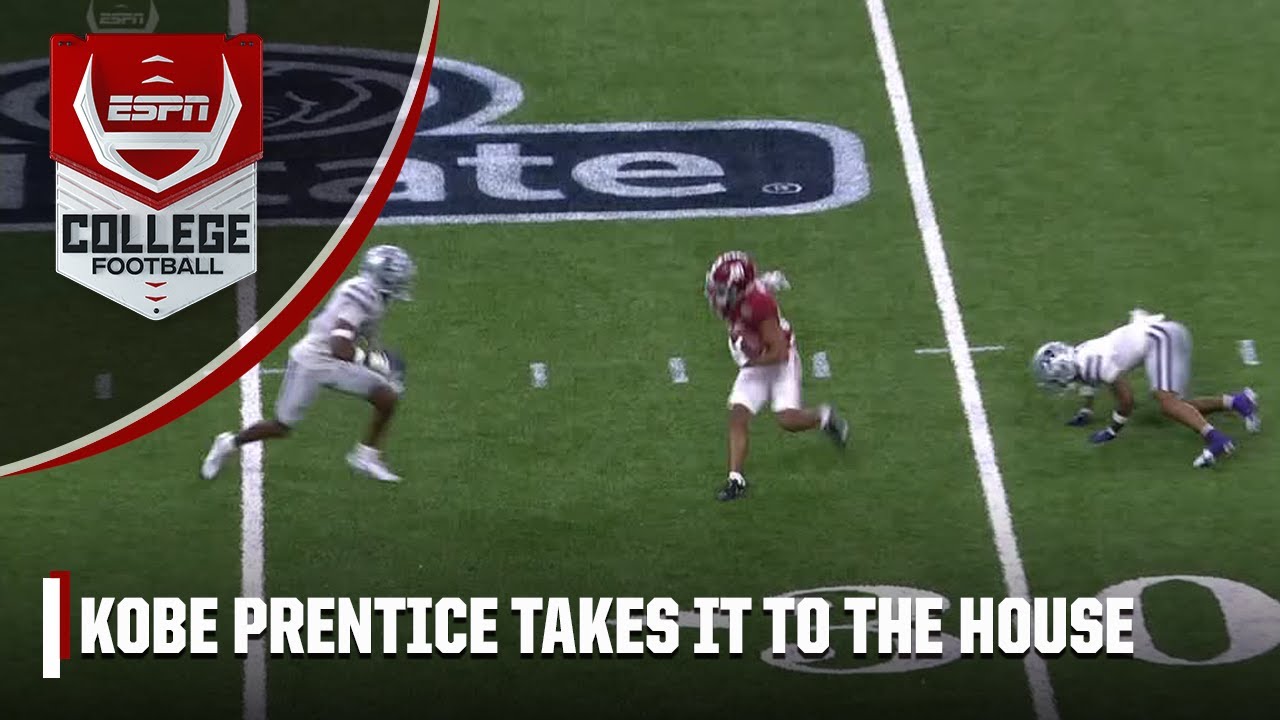 Alabama's Kobe Prentice shakes two Kansas State defenders for TD | ESPN ...